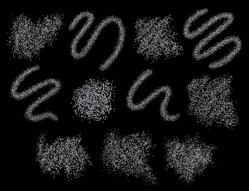 Silver Glitter Overlays, Silver Glitter Png, Silver Confetti, Silver ...