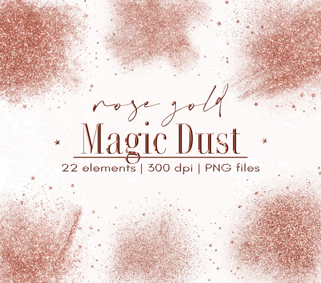 Rose Gold Magic Dust, Rose Gold Glitter, Rose Gold Dust, Fairy Dust ...