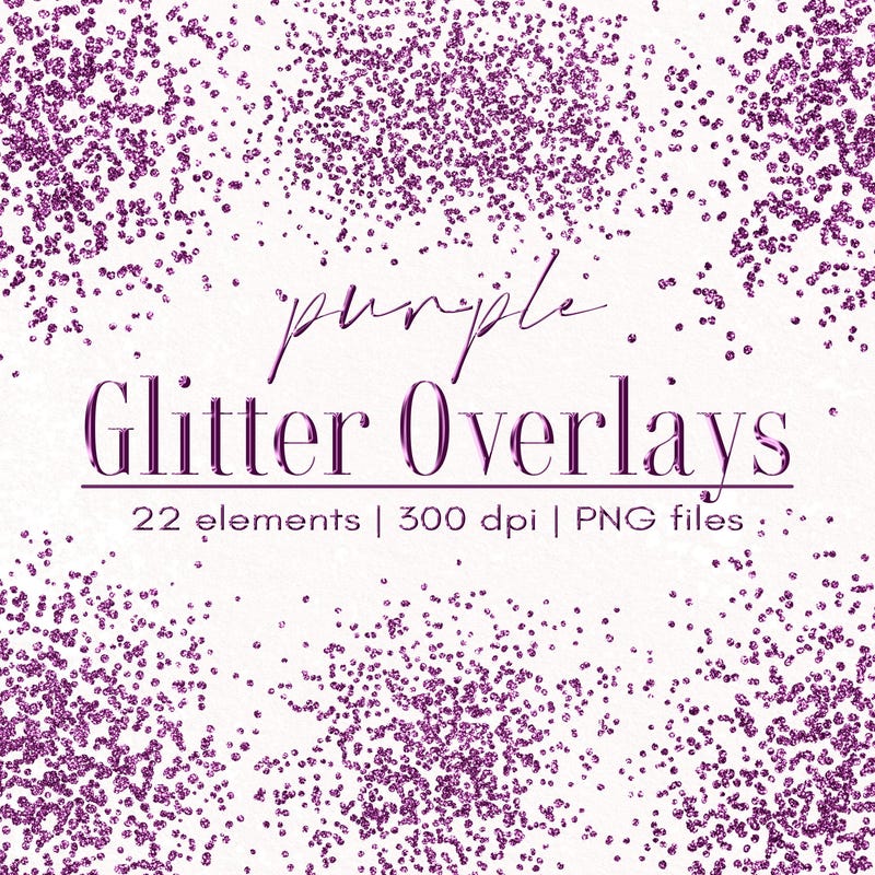 Purple Confetti - Etsy