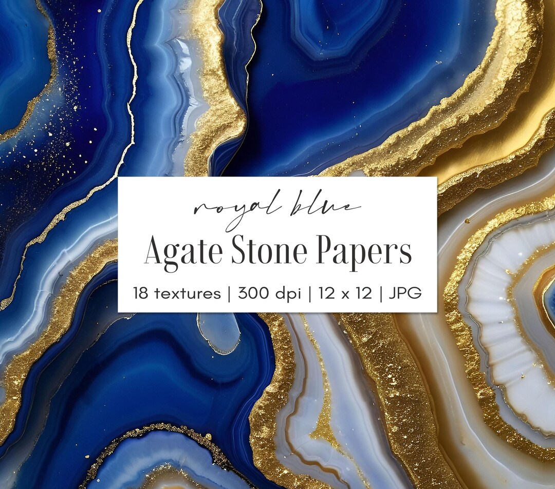 Royal Blue Agate Backgrounds, Agate Paper, Agate Texture, Agate Slice ...