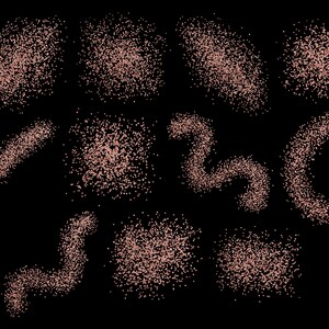 Rose Gold Glitter Overlays, Rose Gold Confetti, Glitter Clipart ...