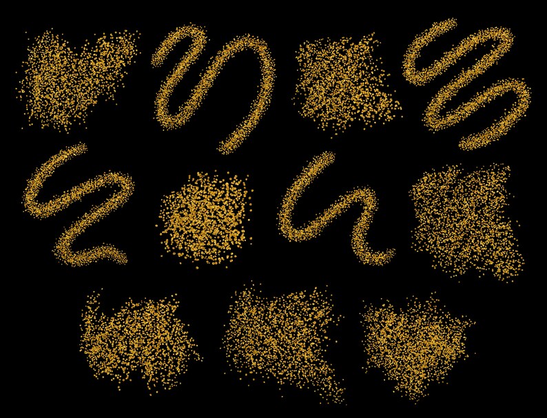 Gold Glitter Overlays, Glitter Clipart, Glitter Clip Art, Glitter ...