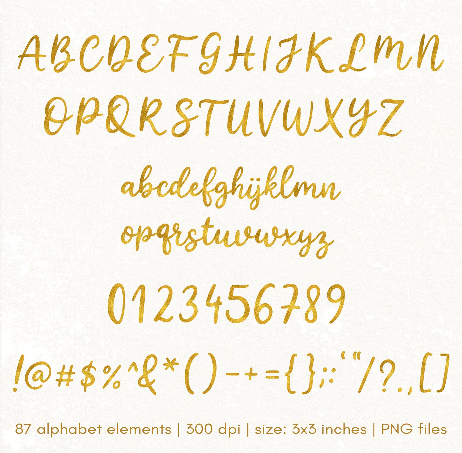 Gold Foil Alphabet, Gold Letters, Gold Numbers, Gold Font, Gold ...