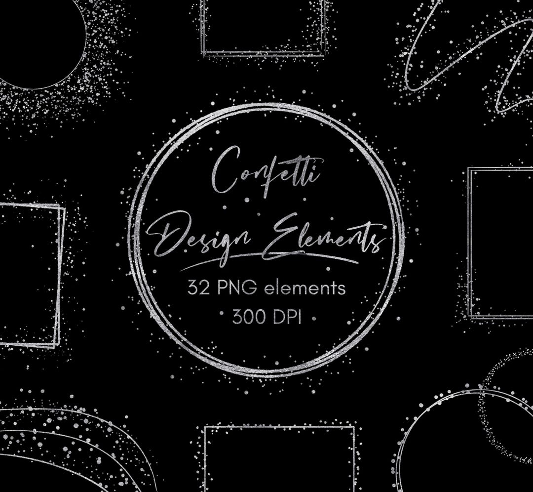 Silver Design Elements, Silver Design, Silver Clipart, Silver Frames ...