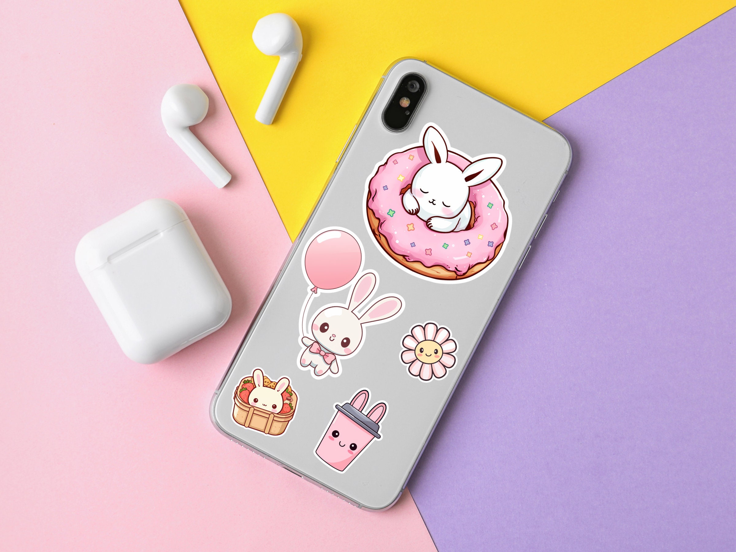 Kawaii Easter Clipart 80 Bunny Easter Graphics Cute Easter Eggs Kawaii ...