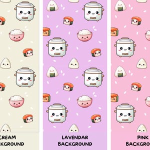 Kawaii Kitchen Patterns | 100 Kitchen Seamless Patterns | Cute Kitchen ...