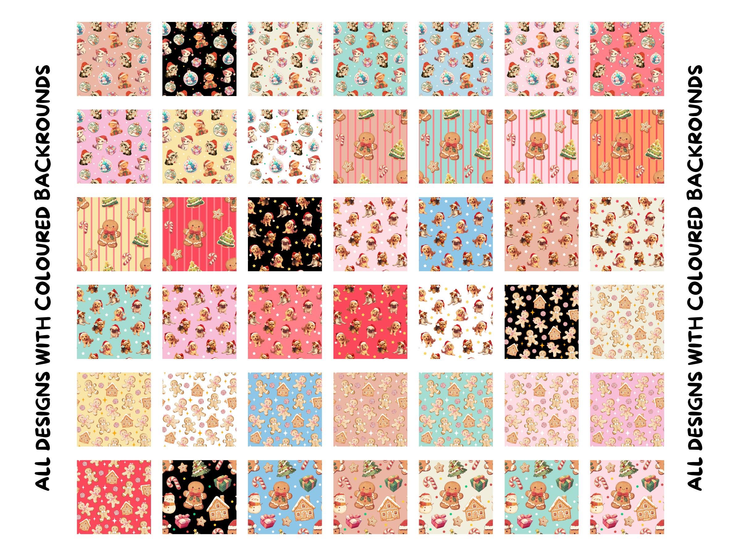 Retro Christmas Patterns 100 Vintage Christmas Seamless Patterns Cute ...