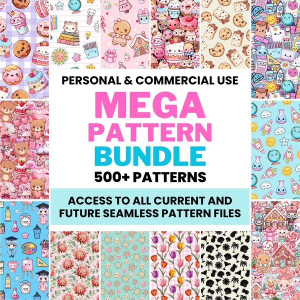 Kawaii Pattern - Etsy