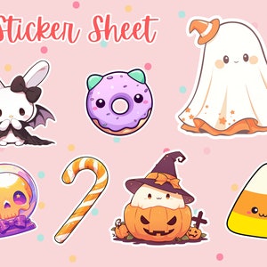 Kawaii Halloween Clipart | 100 Cute Halloween Graphics | Scary Monster ...