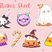 Kawaii Halloween Clipart 100 Cute Halloween Graphics Scary Monster ...