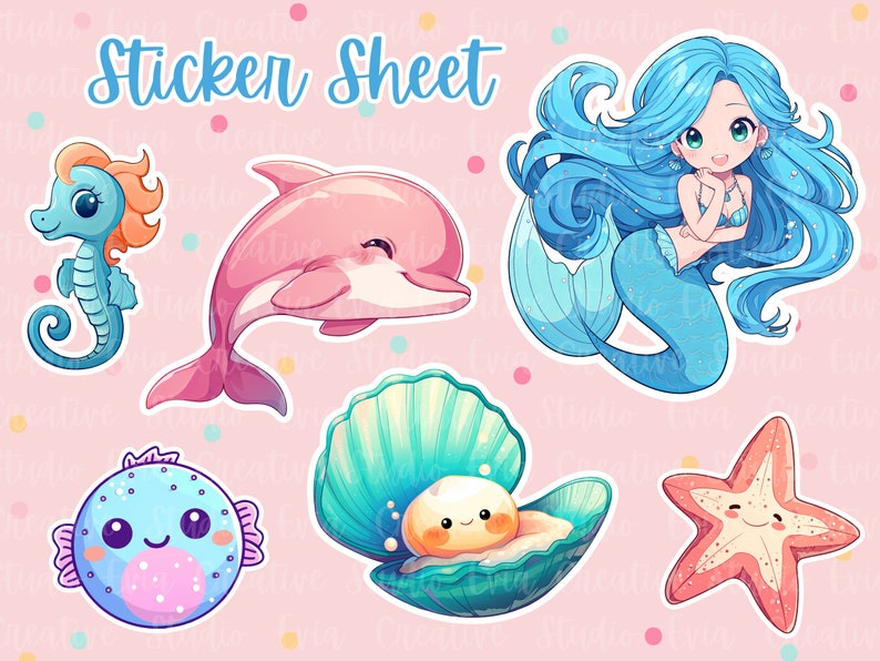 Under the Sea Clipart 80 Sea Animal Graphics Cute Sea Creatures Clipart ...