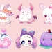 Kawaii Halloween Clipart | 100 Cute Halloween Graphics | Scary Monster ...