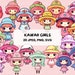 Kawaii Sweet Food Clipart 30 Cute Sweet Treats Clipart Cute Graphics ...