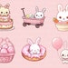 Kawaii Easter Clipart 80 Bunny Easter Graphics Cute Easter Eggs Kawaii ...