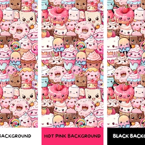 Kawaii Sweet Food Patterns 40 Cute Seamless Digital Patterns Digital ...