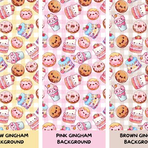 Kawaii Sweet Food Patterns 40 Cute Seamless Digital Patterns Digital ...