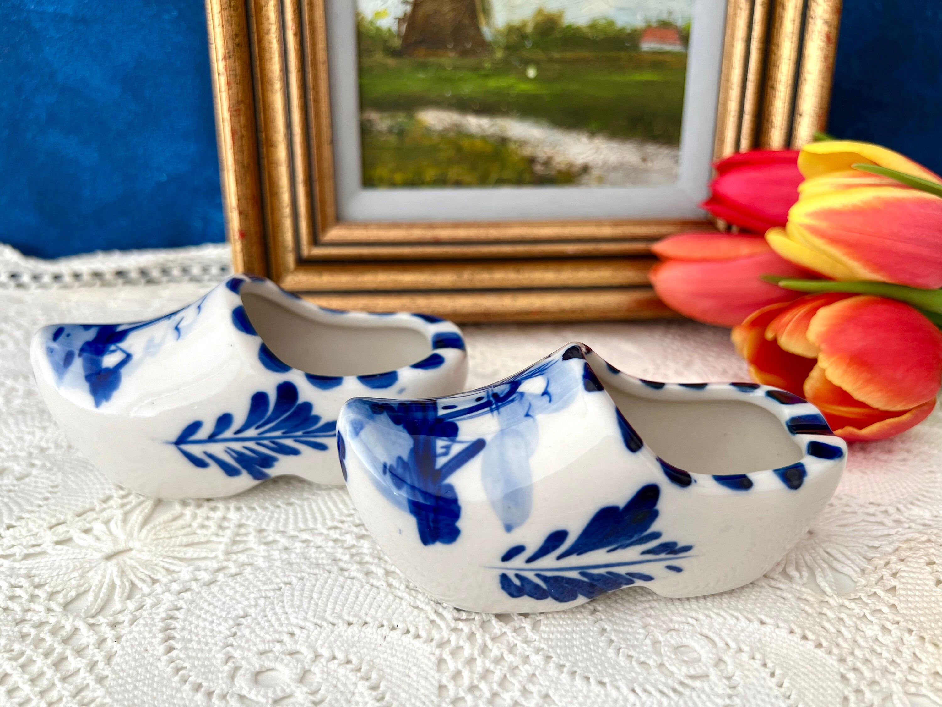 Delft Blue Clogs From Holland / Dutch Clogs / Delft Blue Clogs / Hand ...