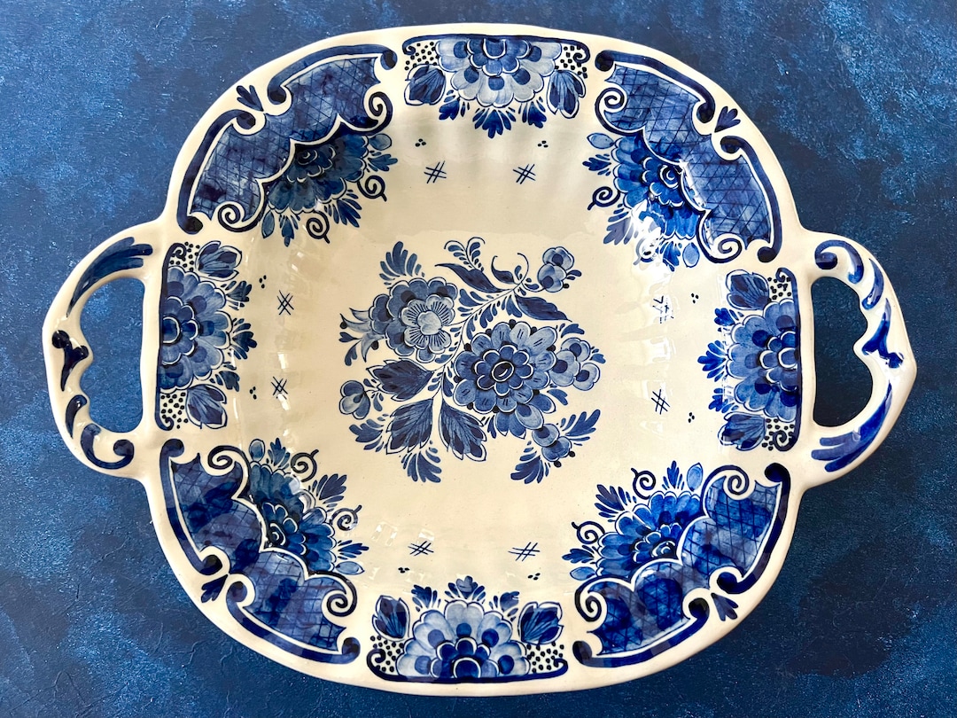 Antique Delft Blue Bowl / Hand Painted / Delft Charger / Made in ...