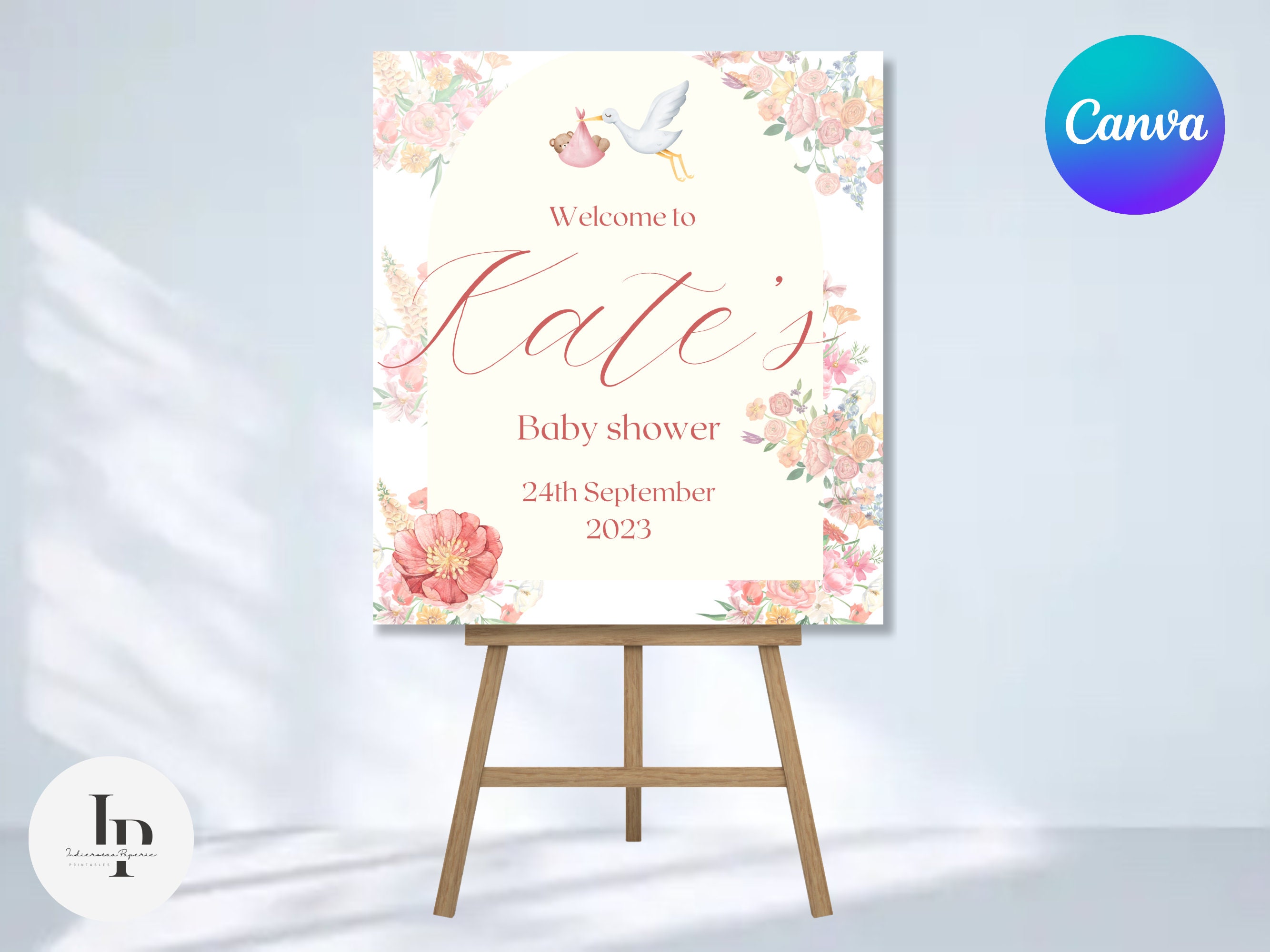 Baby in Bloom Sign baby Shower Welcome Sign Fbs1 - Etsy