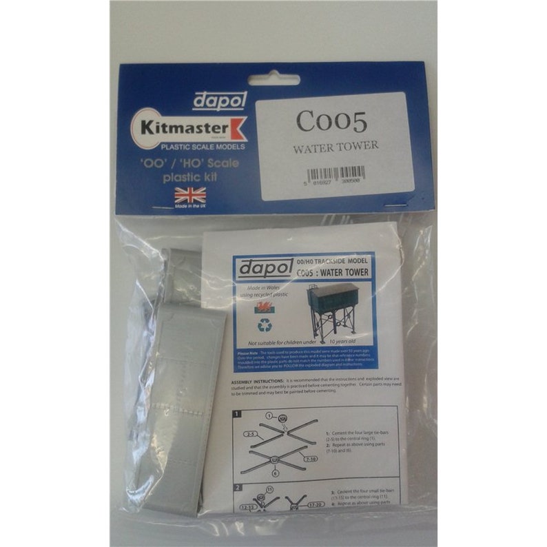 Water Tower (dapol - Kitmaster) Plastic Model Kit OO Gauge - Etsy