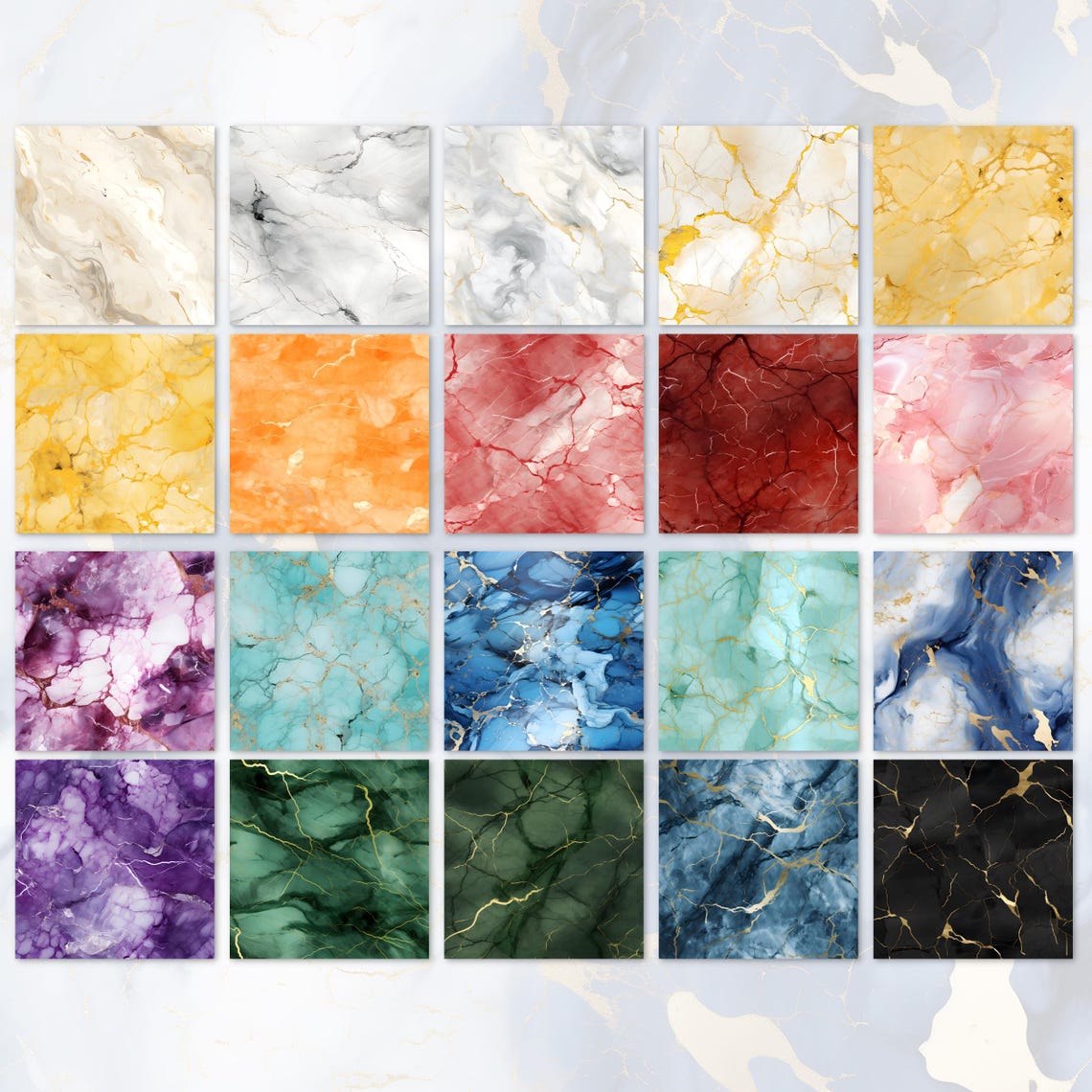 30 Seamless Gold Marble Tumbler Bundle, Marble Tumbler Custom, Marble ...