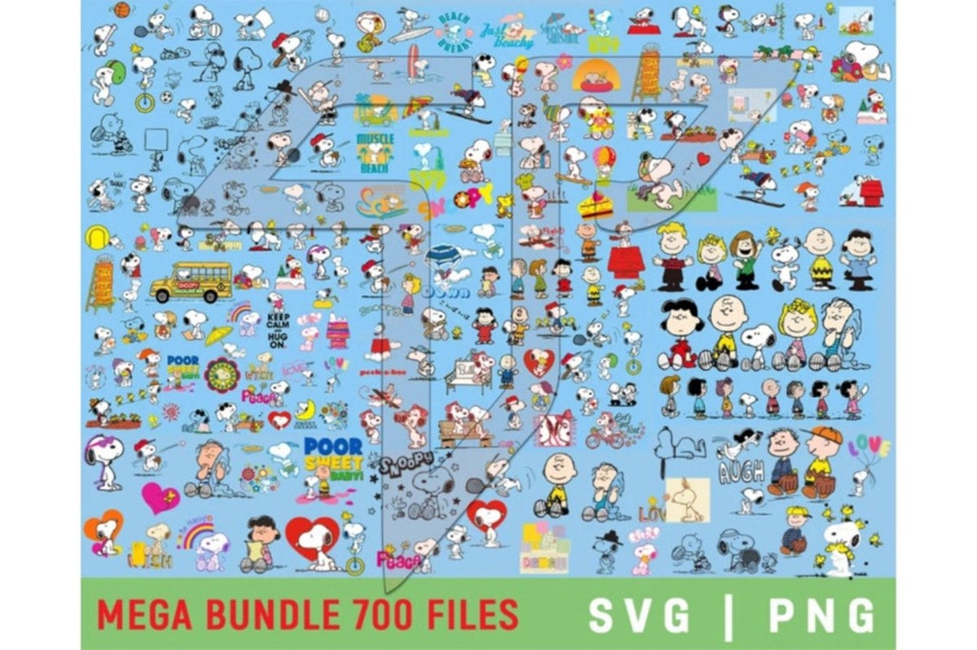 Snoopy Bundle Svg Png 700 Files the Peanuts Svg Woodstock - Etsy