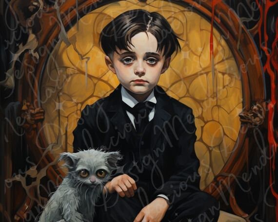 Addams Family Portraits: Capturing the Elegance of Eccentricity - Etsy