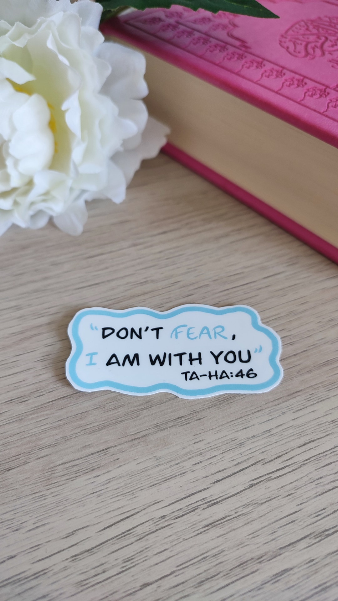Sticker Quran Verse "don't Fear, I Am With You" Taha-46, Islamic ...