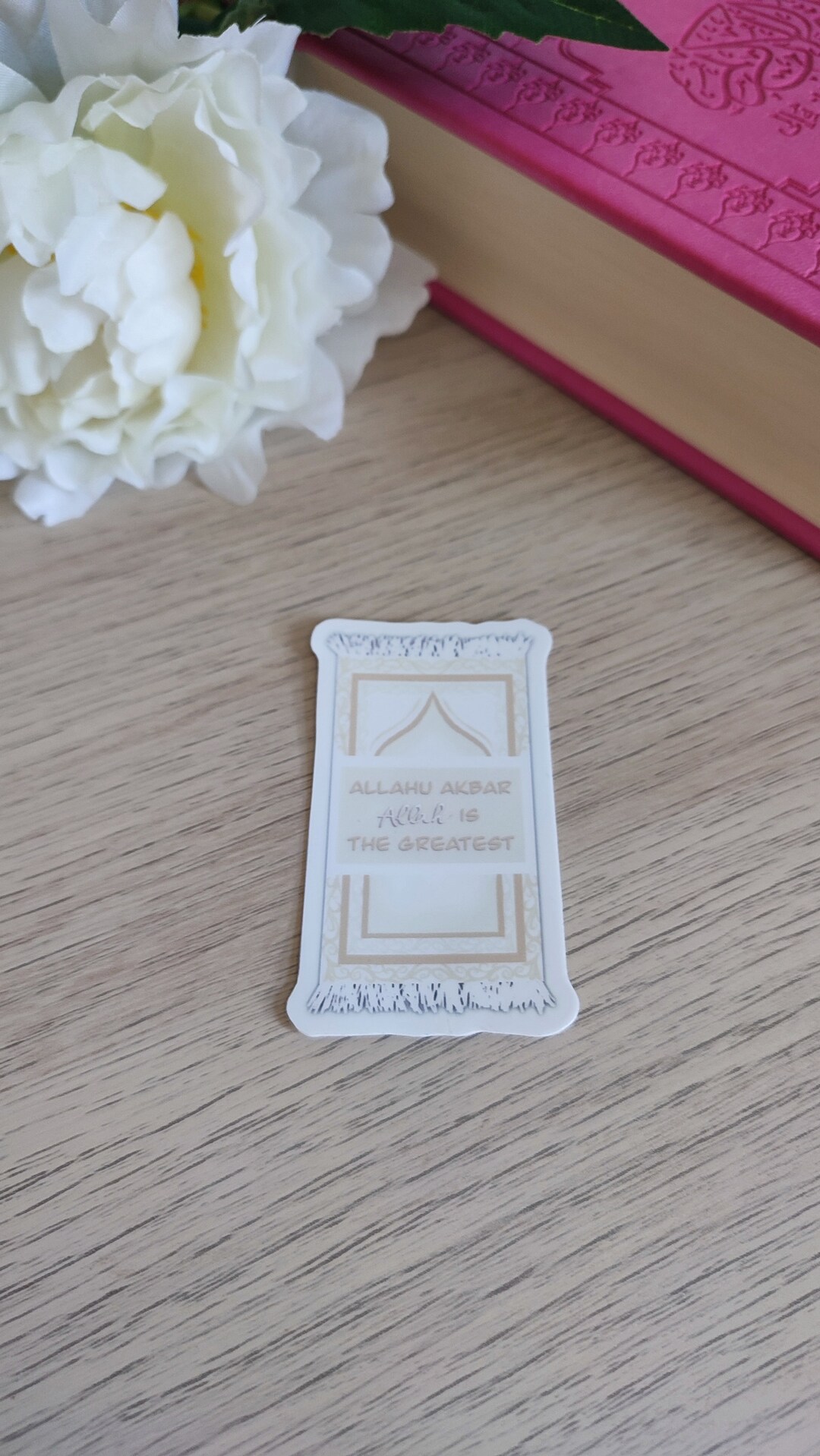 Sticker Prayer Mat "allahu Akbar, Allah is the Greatest" Islamic ...