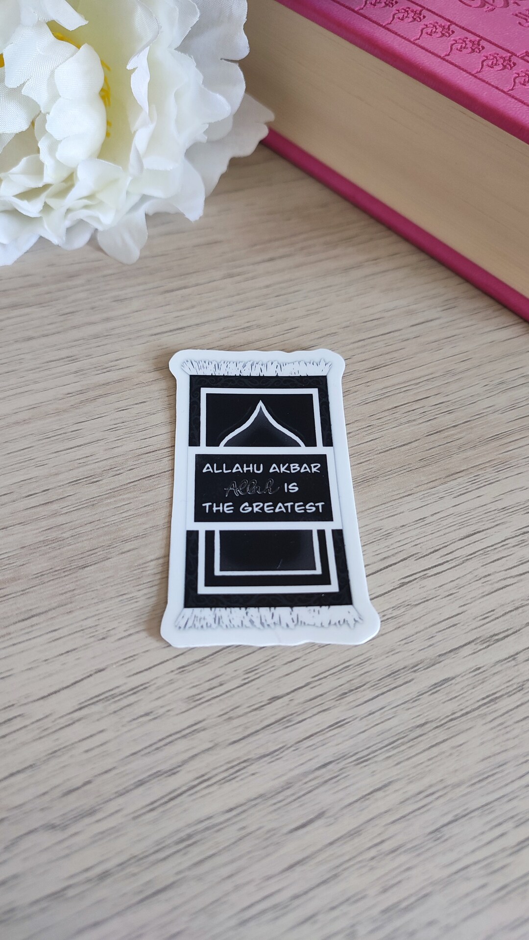 Sticker Prayer Mat "allahu Akbar, Allah is the Greatest" Islamic ...