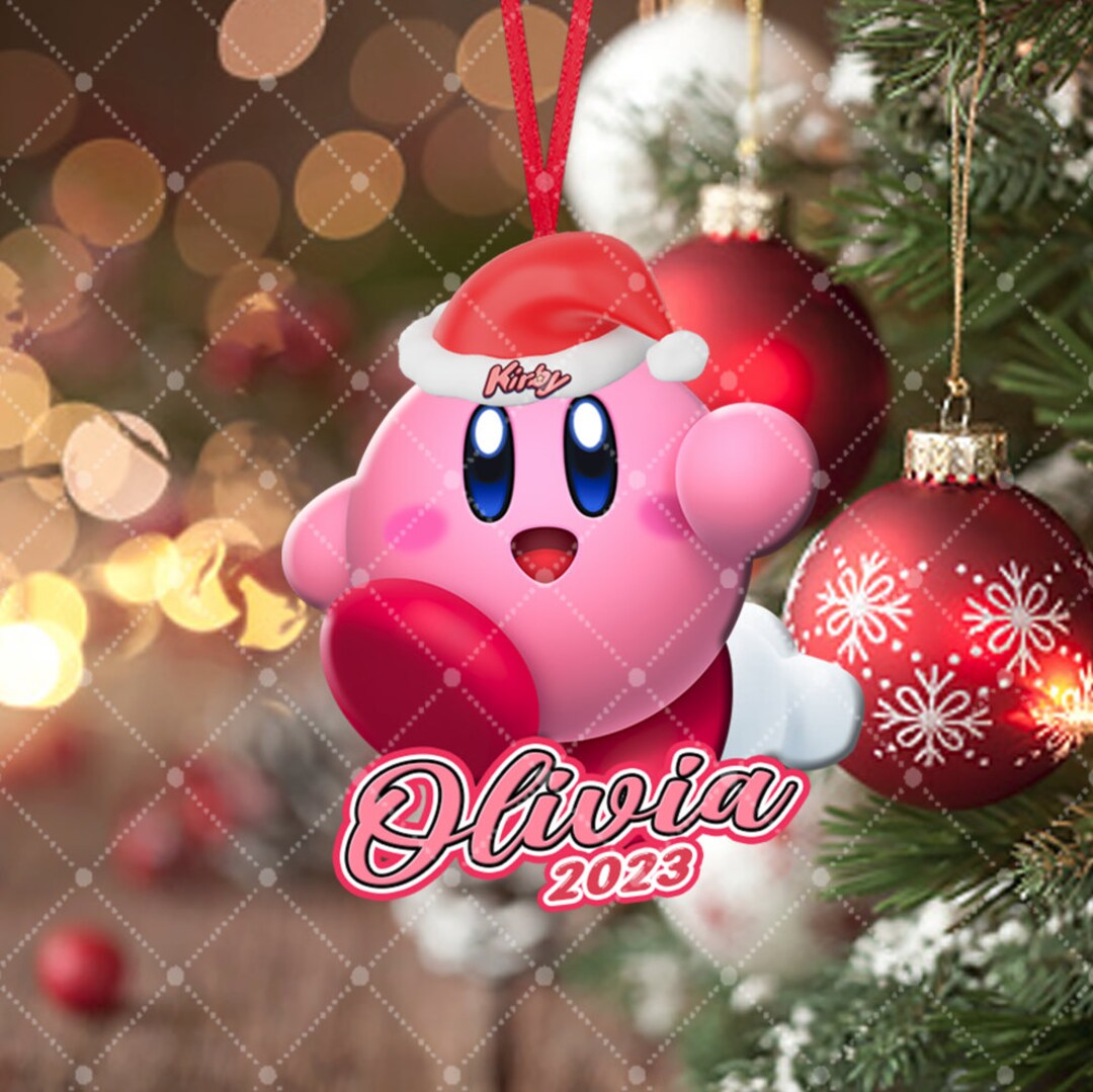Kirby Christmas Ornament Custom Kirby Ornament Kirby Fan - Etsy