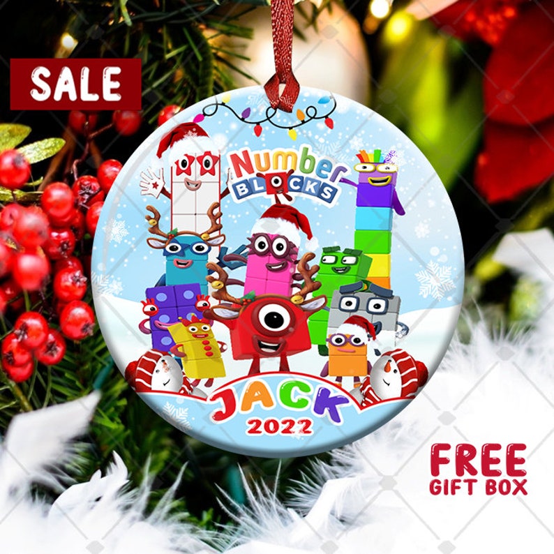 Personalized Numberblocks Christmas Ornament Number Blocks - Etsy