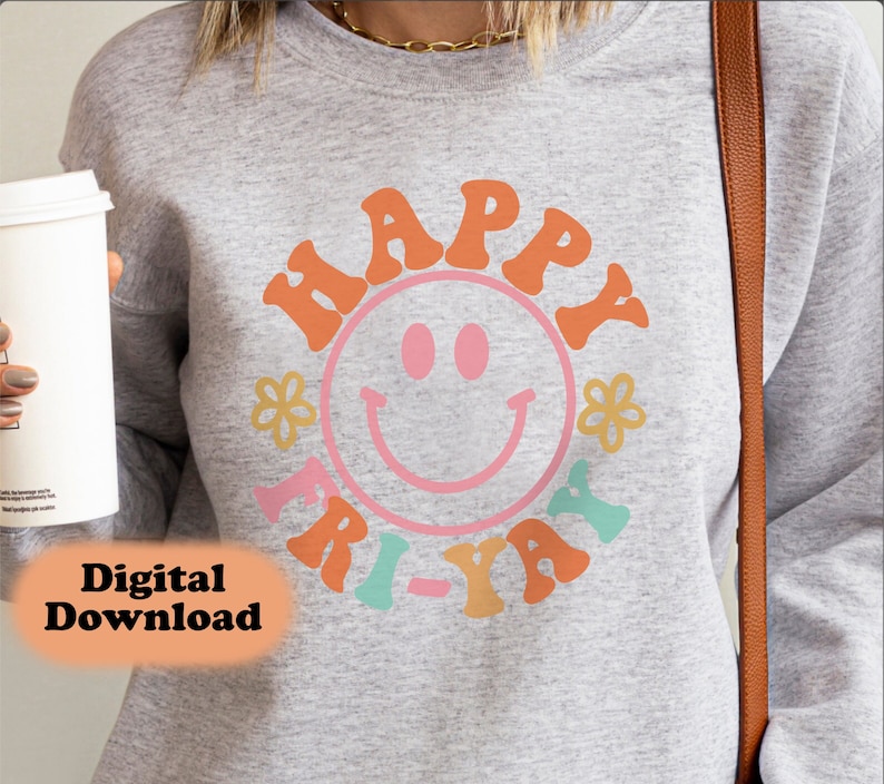 Happy Friyay Png File, Happy Friday Png, Happy Hour, Ready to Print ...