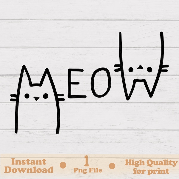 Meow - Etsy