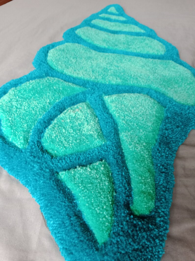 Sea Shell Tufted Rug for Living Room Bedroom Beach House Decor Carpet ...