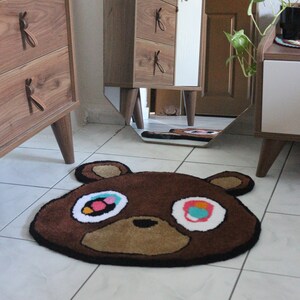 Kanye West Inspired Hand Tufted Rug Graduation Bear Home - Etsy