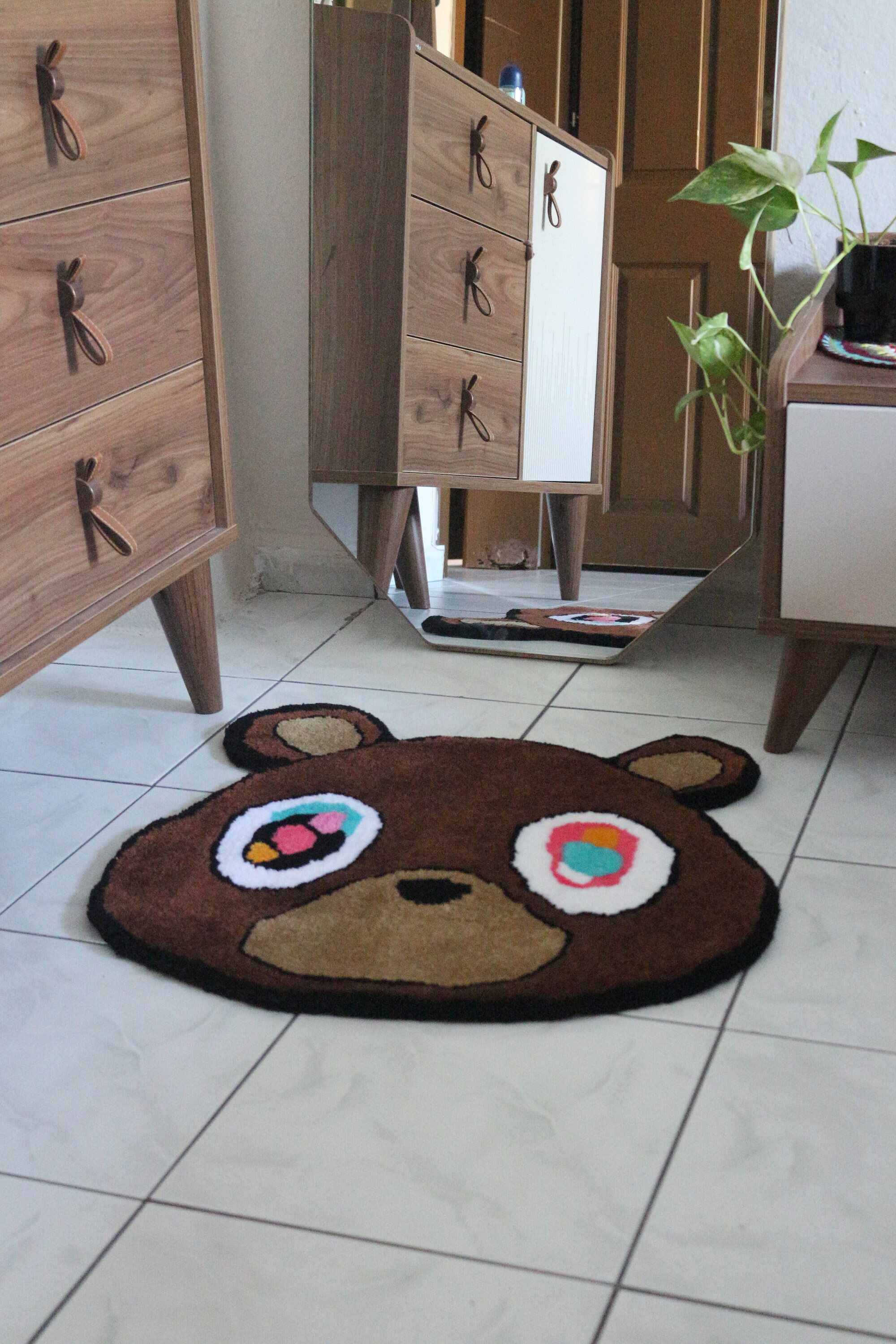 Kanye West Inspired Hand Tufted Rug Graduation Bear Home - Etsy