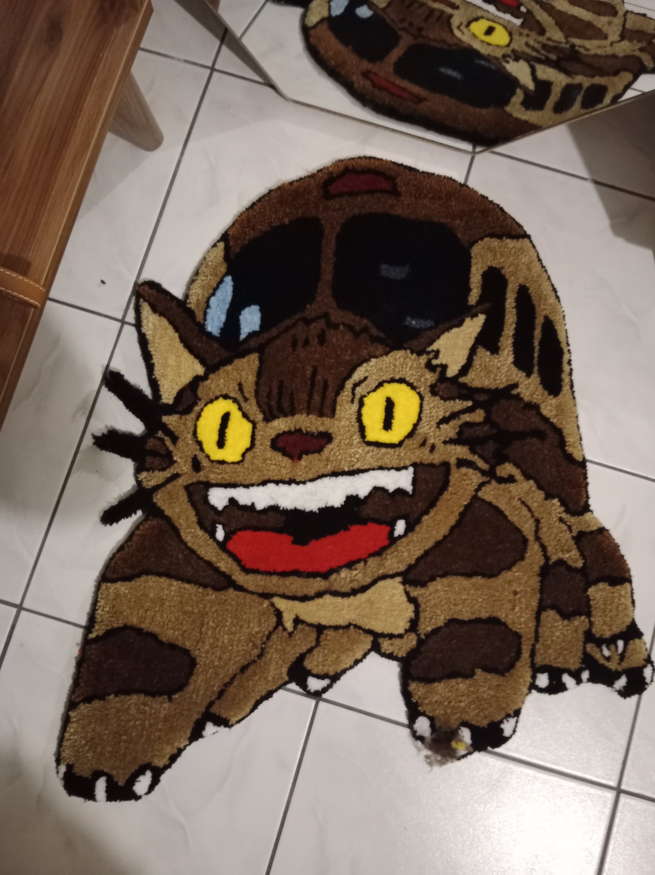 My Neighbor Totoro Catbus Tufted Rug Anime Tufted Rug Cute - Etsy