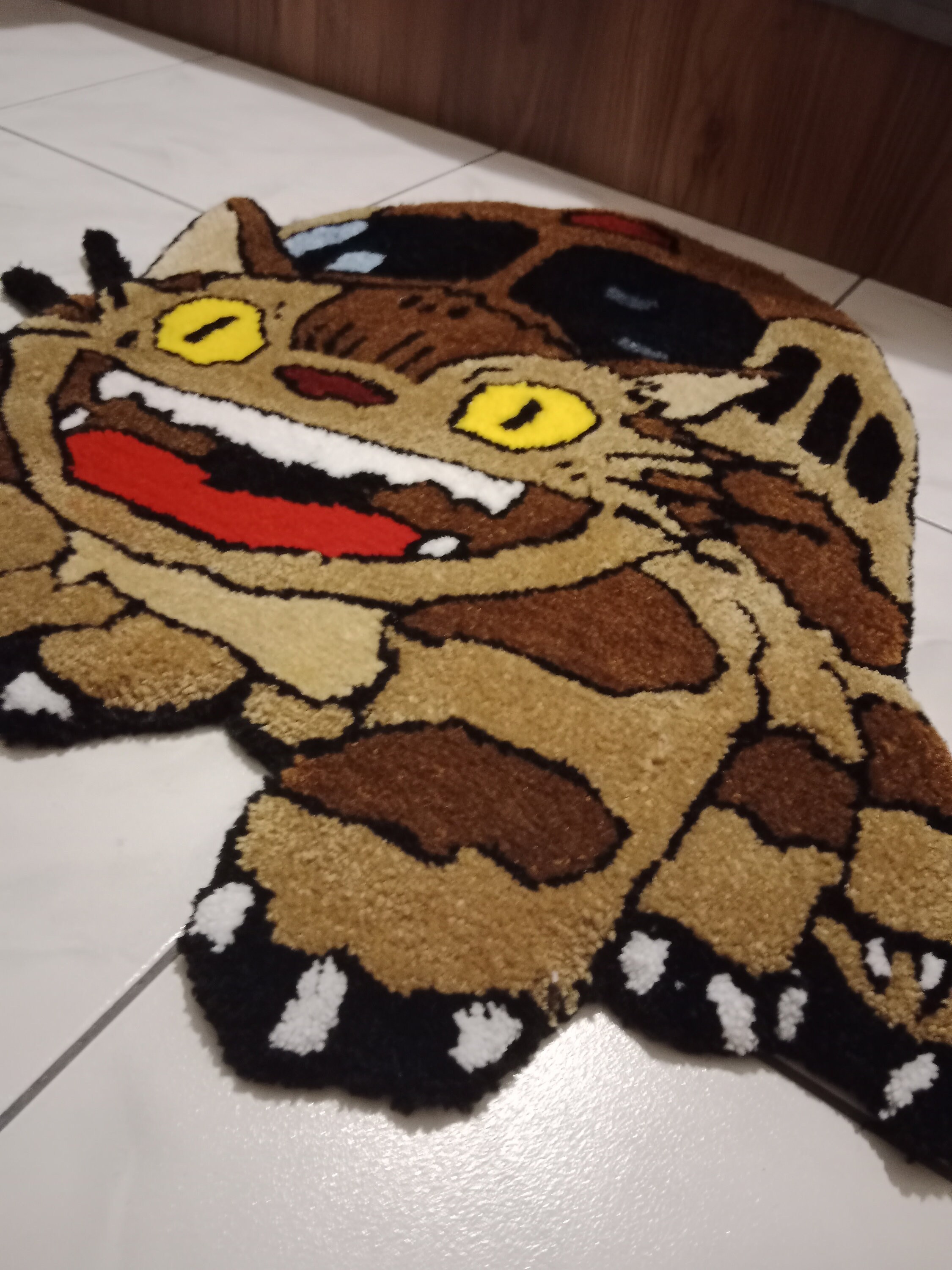 My Neighbor Totoro Catbus Tufted Rug Anime Tufted Rug Cute - Etsy