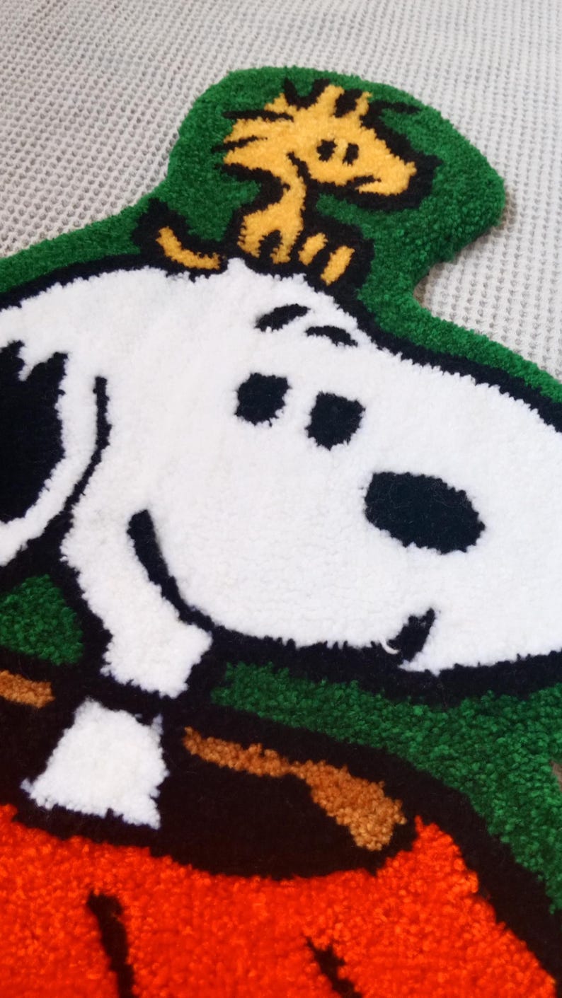 Snoopy Rug, Snoopy Halloween Decor, Pumpkin Snoopy - Etsy