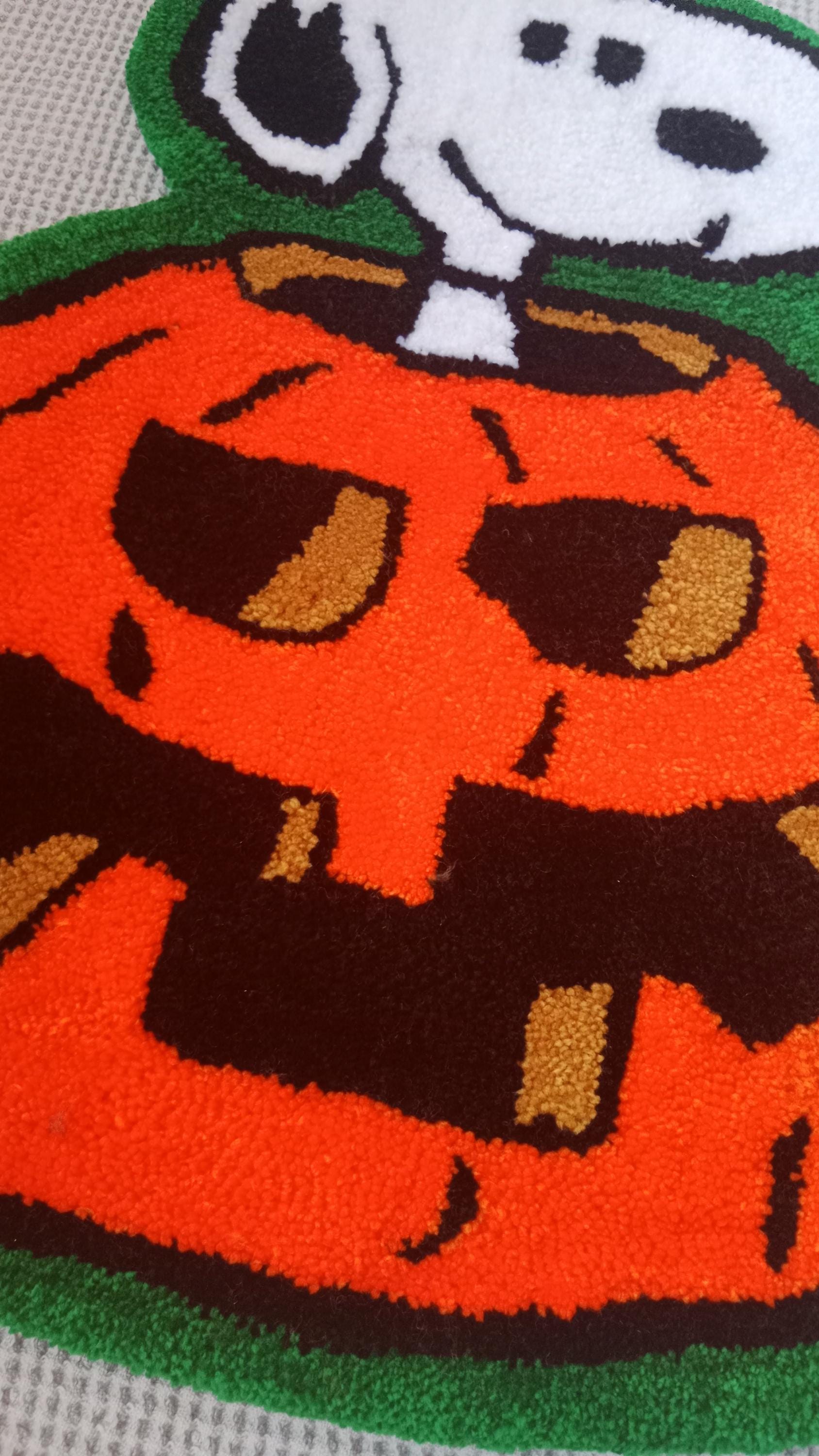 Snoopy Rug, Snoopy Halloween Decor, Pumpkin Snoopy - Etsy