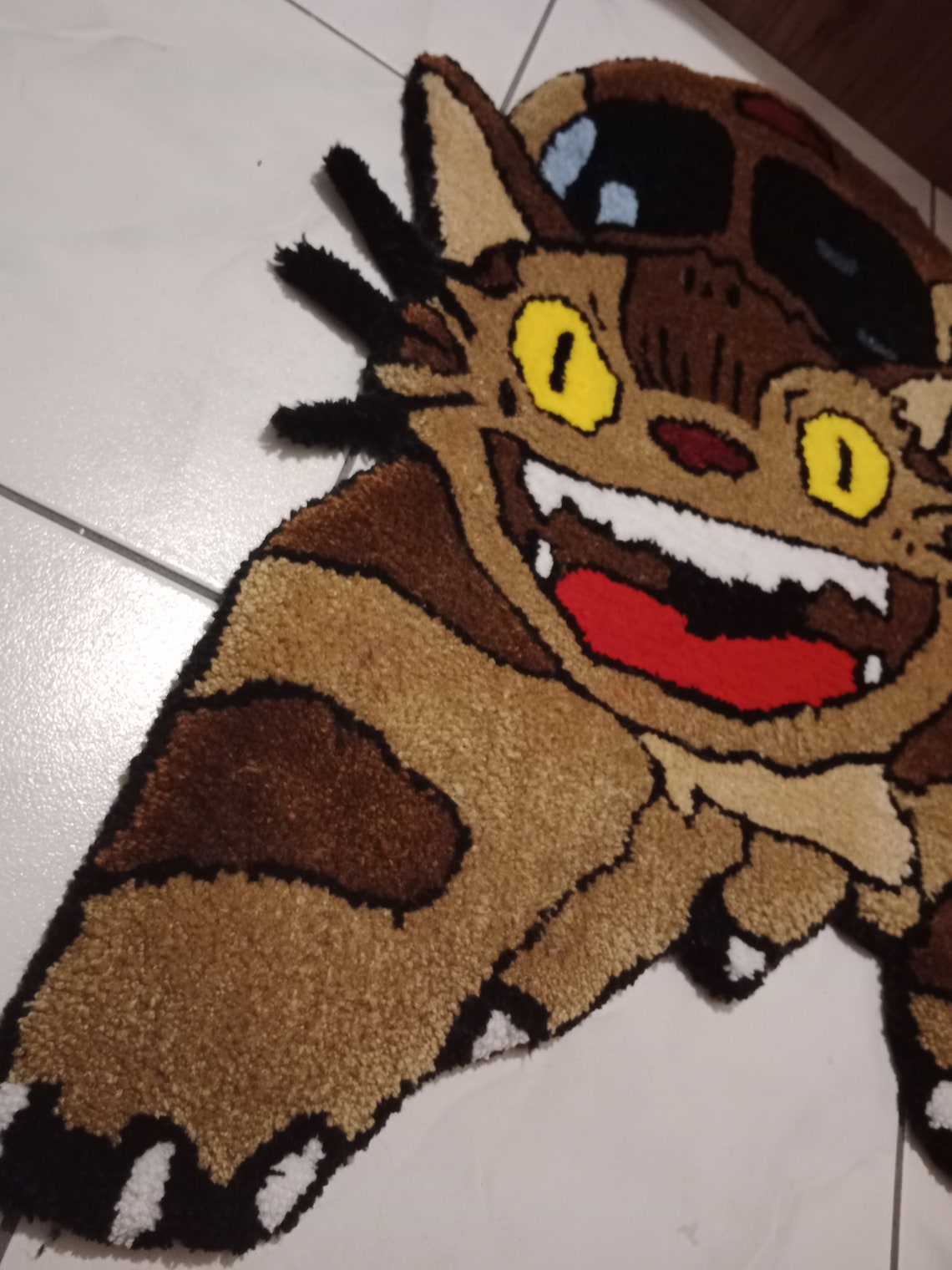 My Neighbor Totoro Catbus Tufted Rug Anime Tufted Rug Cute - Etsy