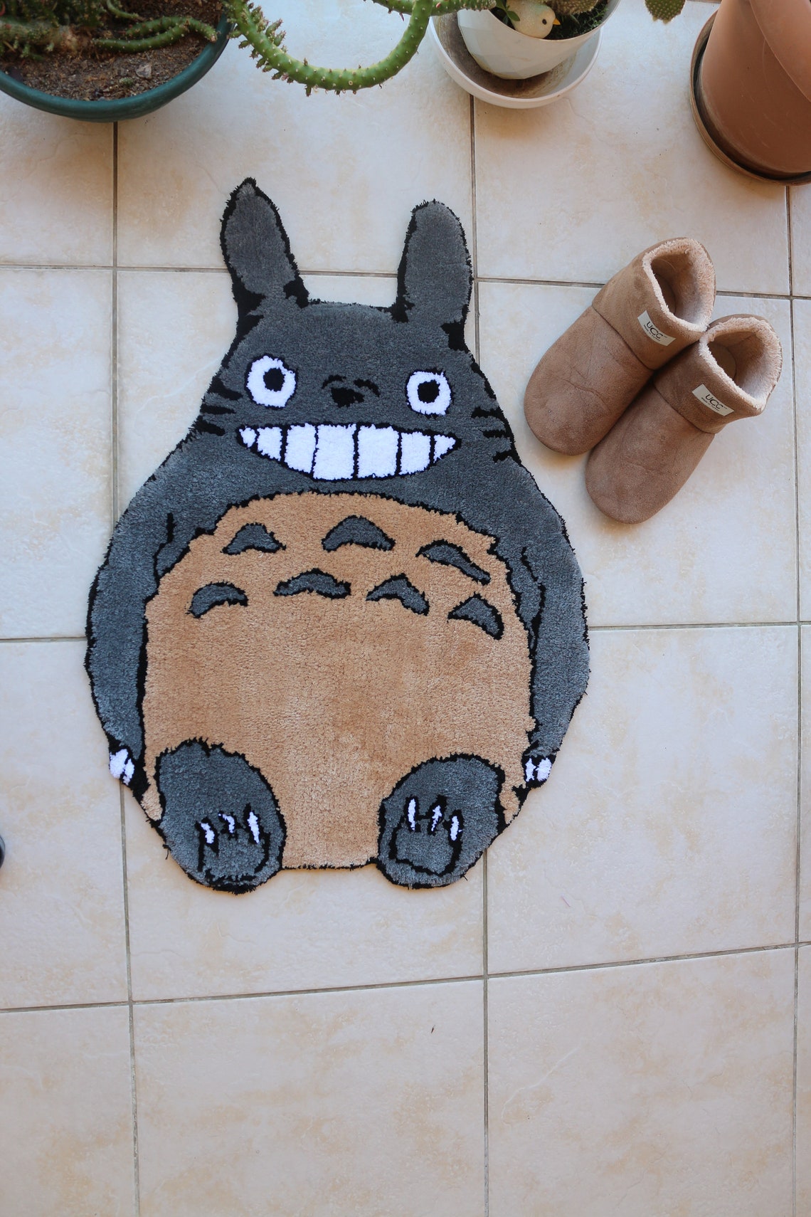 My Neighbor Totoro Catbus Tufted Rug Anime Tufted Rug Cute - Etsy
