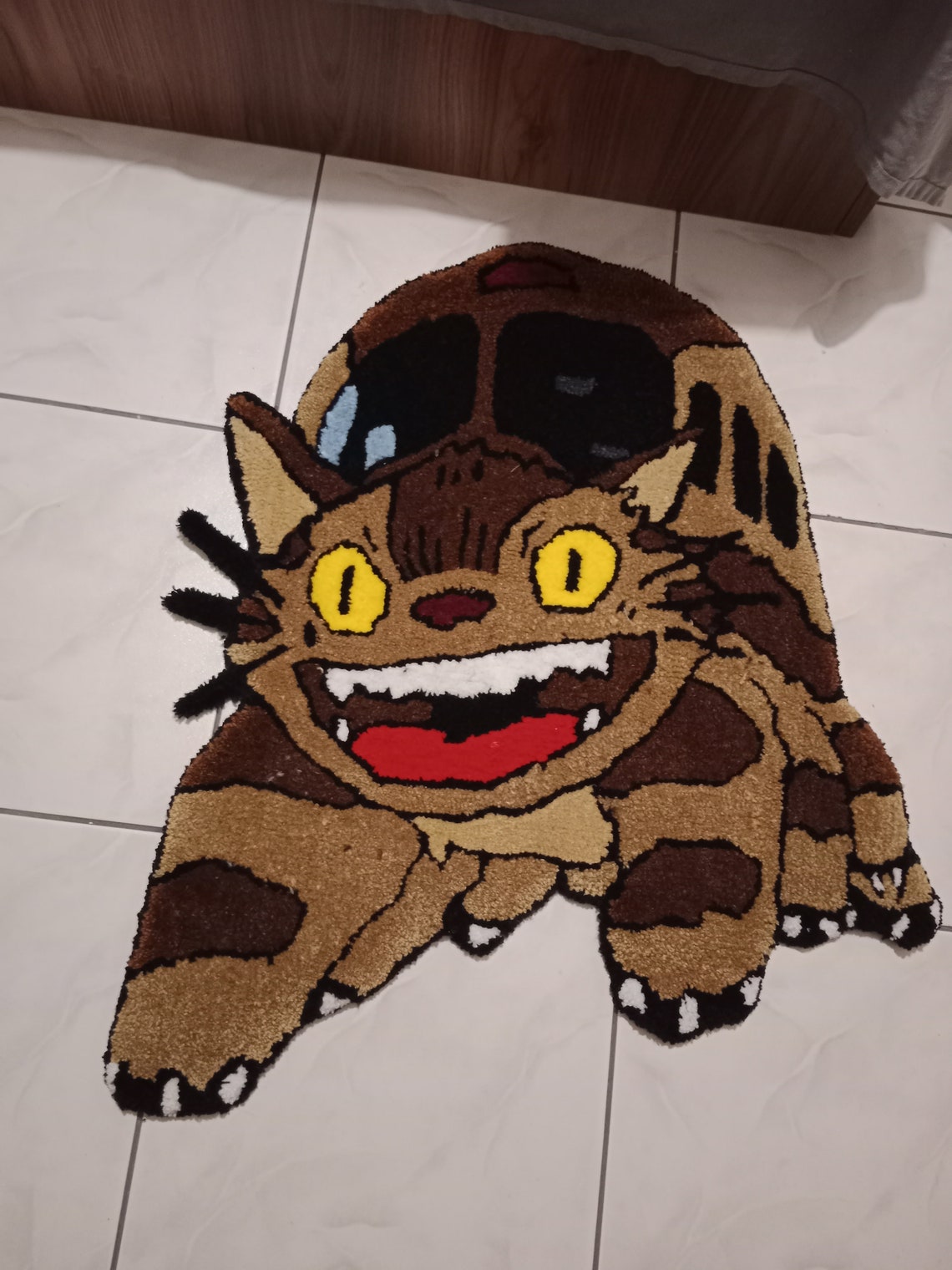 My Neighbor Totoro Catbus Tufted Rug Anime Tufted Rug Cute - Etsy