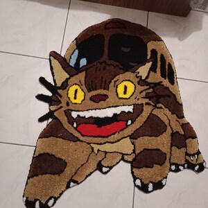 My Neighbor Totoro Catbus Tufted Rug Anime Tufted Rug Cute - Etsy