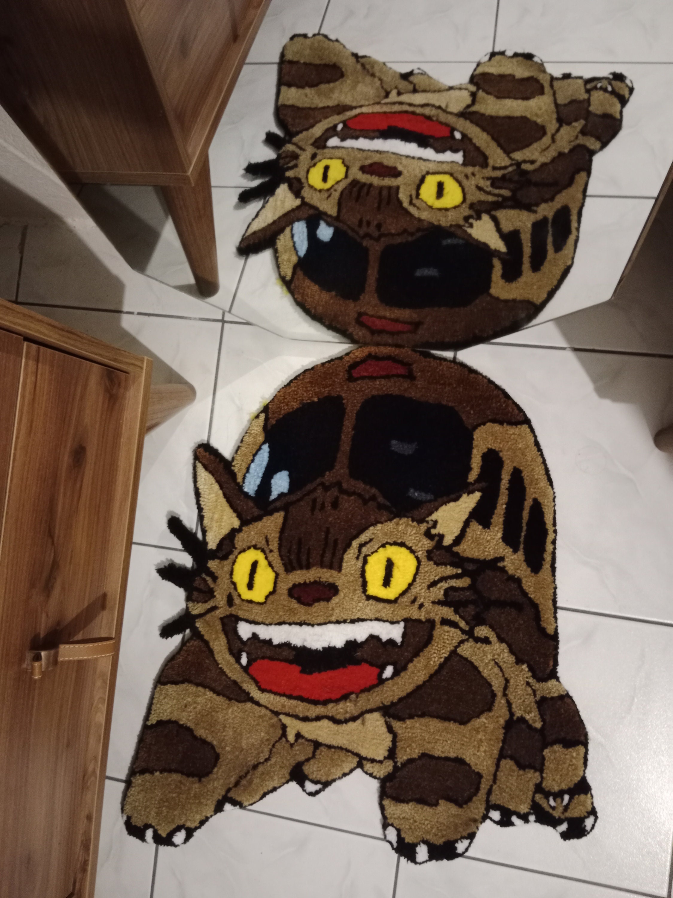 My Neighbor Totoro Catbus Tufted Rug Anime Tufted Rug Cute - Etsy