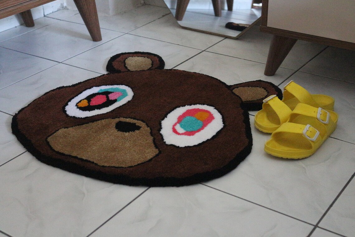 Kanye West Inspired Hand Tufted Rug Graduation Bear Home - Etsy