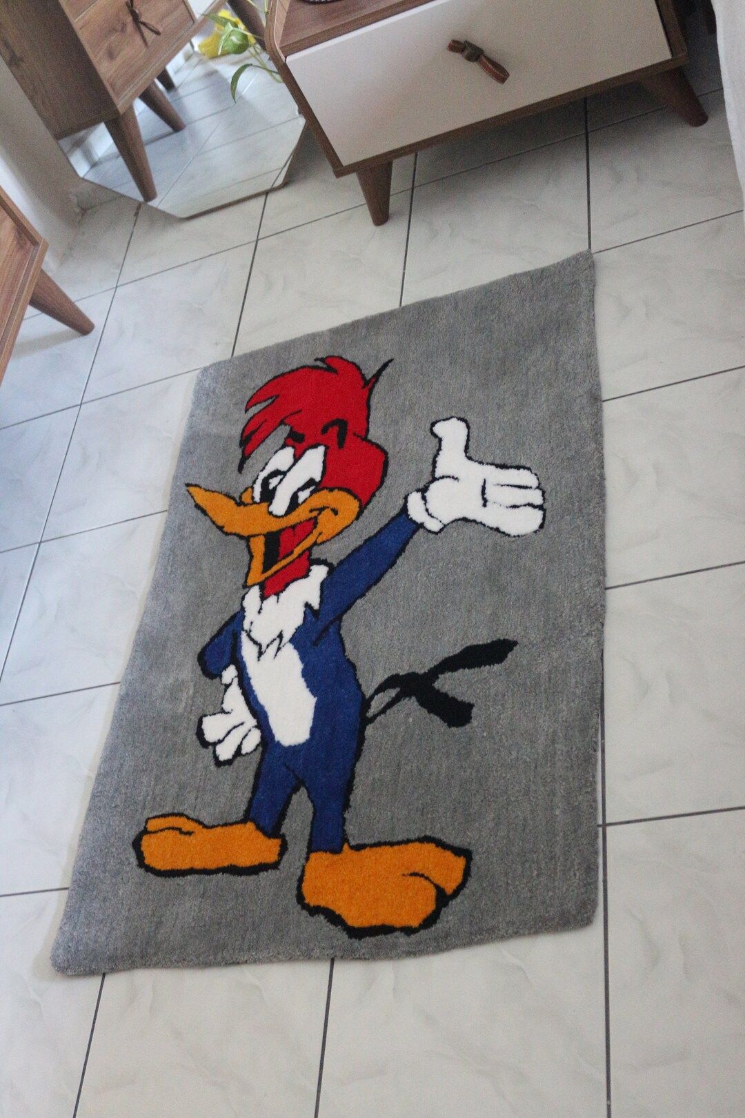Woody Woodpecker Tufted Rug Cartoon Carpet Custom Tufted - Etsy