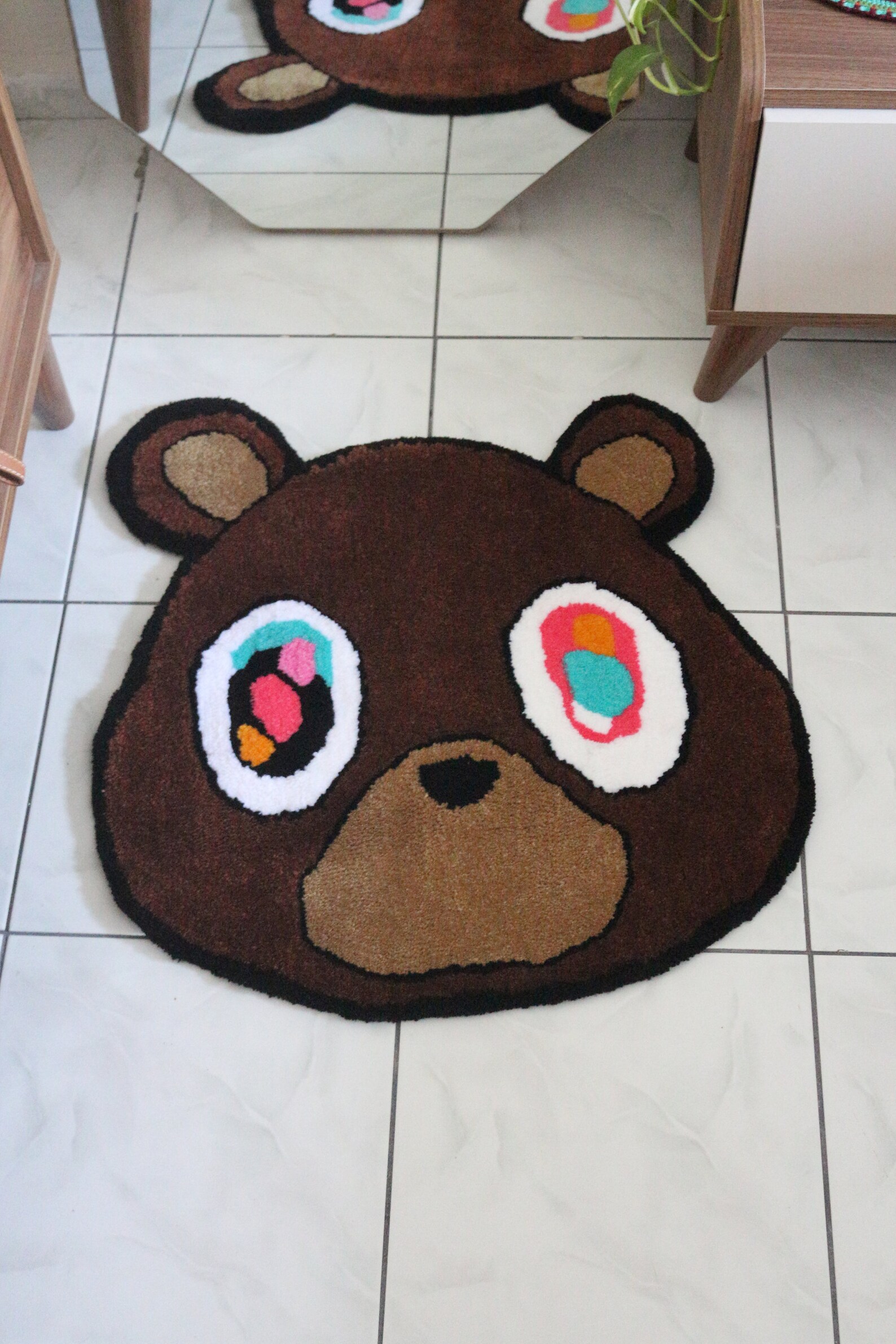 Kanye West Inspired Hand Tufted Rug Graduation Bear Home - Etsy