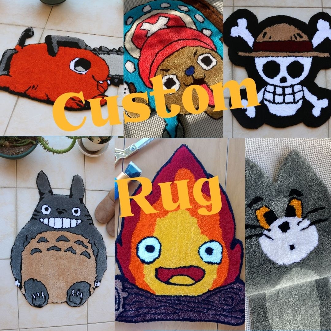 Custom Tufted Rug,your Desing,custom Anime Tufted Rug,100%handmade ...